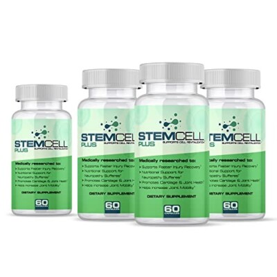 Stem Cell Plus- Help Inflammation & Joint Pain - 100% Natural- (4 ...