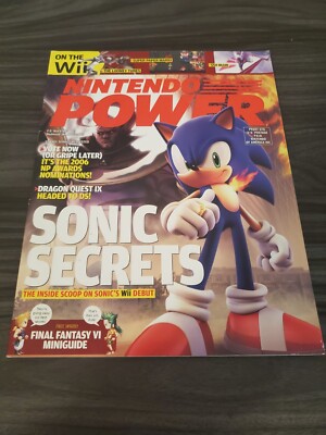 Nintendo Power Volume 213 Sonic And The Secret Rings w/Poster | eBay
