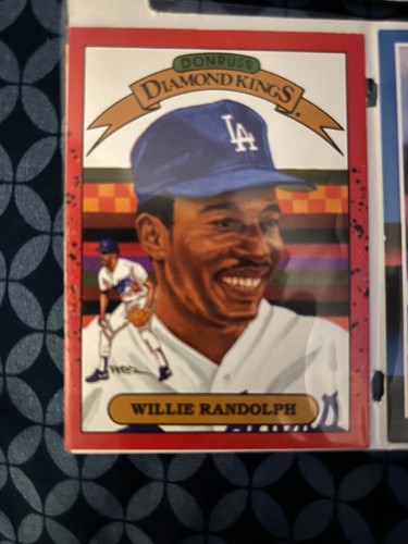 1990 Donruss - Diamond Kings #19 Willie Randolph Error card with year ...