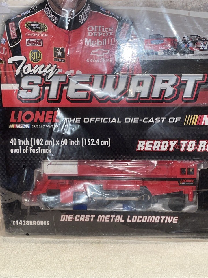 Lionel Tony Stewart NASCAR Train Set R2R O Gauge NEW SEALED | eBay