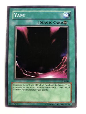 YAMI (Magic Card) LOB-051 - Yugioh Trading Card Game YU-GI-OH! | eBay