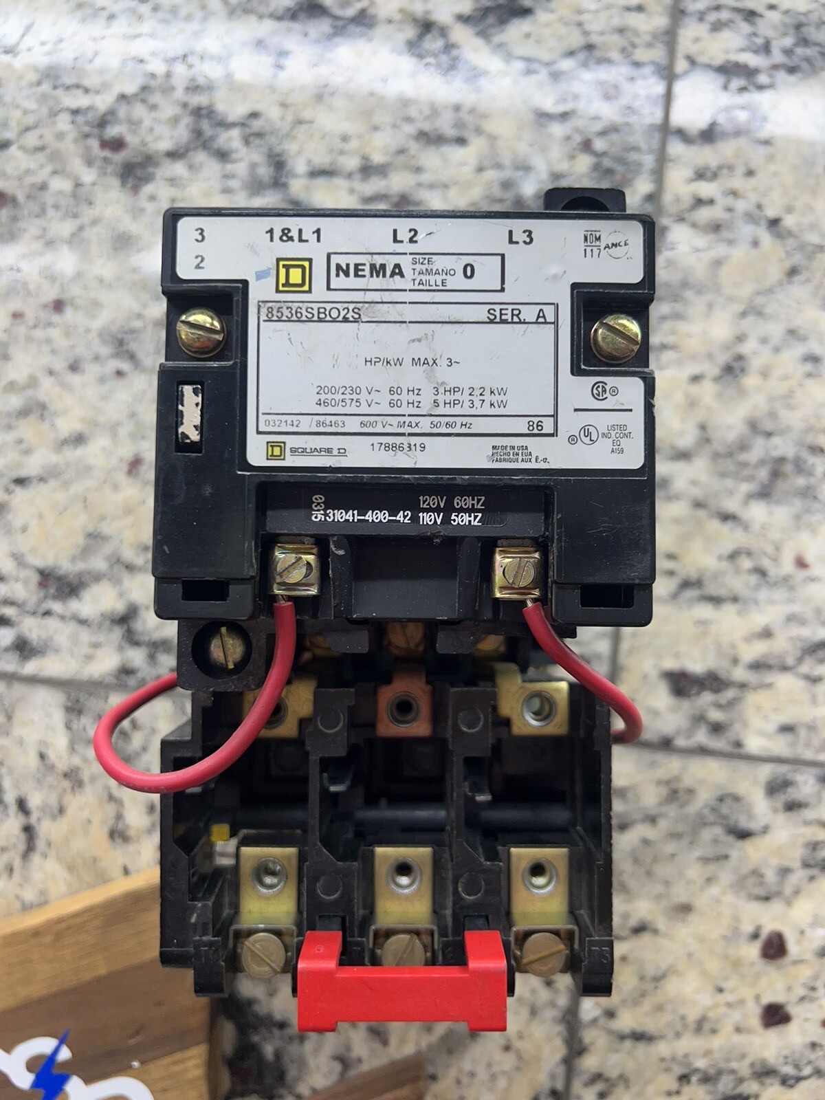 8536SB02S Square D Size 0 Motor Starter 120v Coil for sale online | eBay