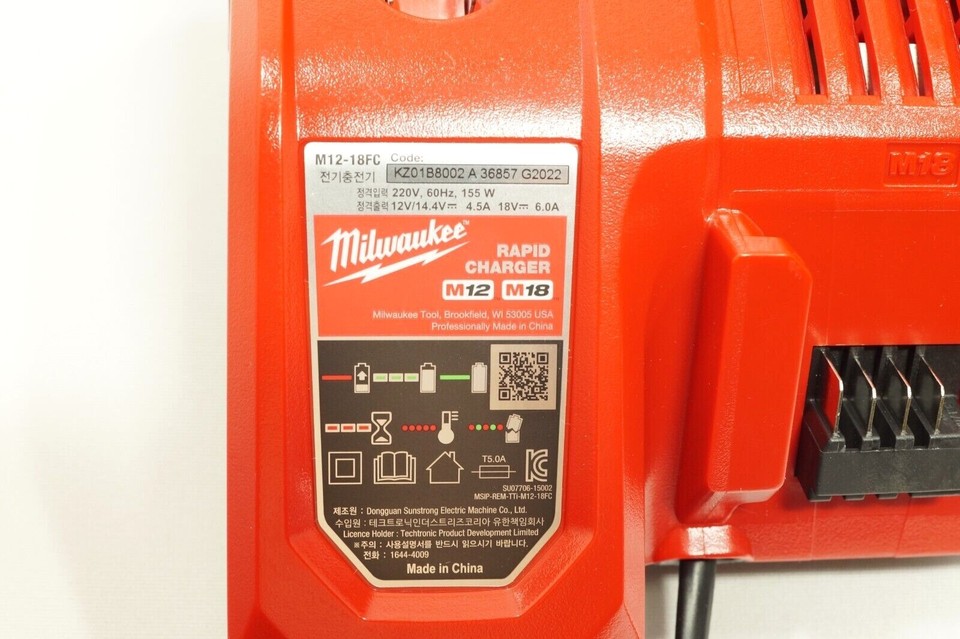 International Milwaukee M12-18FC high speed CHARGER for 220V~240V | eBay