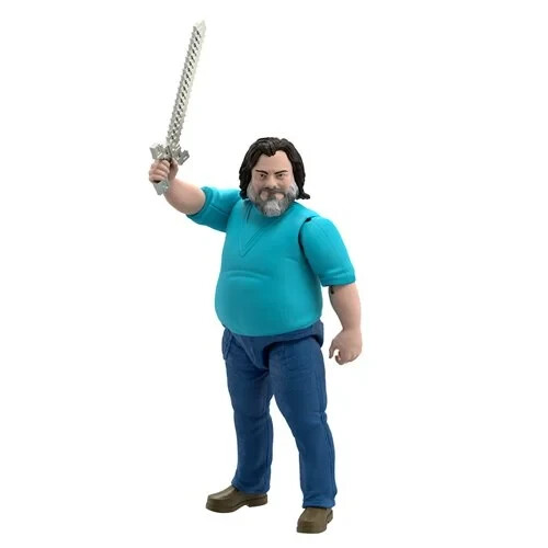 Mattel A Minecraft Movie Large Scale 12 inch Jack Black Steve Action ...