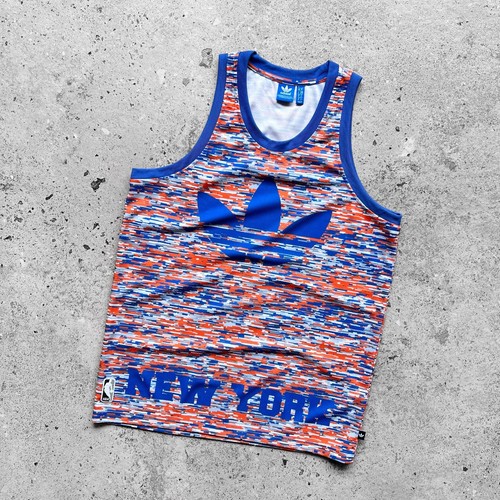 Débardeur basketball streetwear Adidas Originals New York Knicks 46 ...