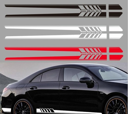 AMG Edition1 Style Side Skirt Racing Sport Stripe Vinyl Decal Sticker ...