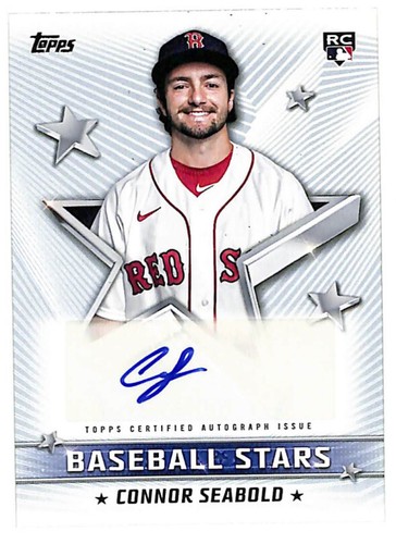 2022 Topps Connor Seabold Baseball Stars auto autograph rookie card Red ...