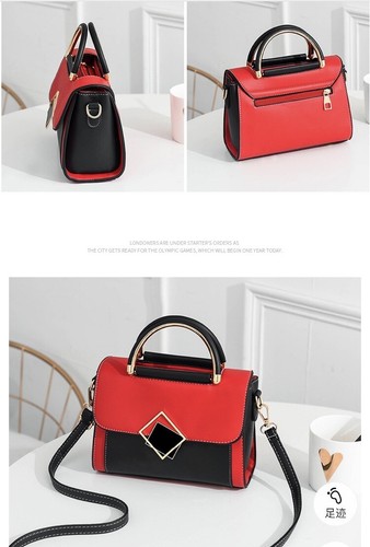 Ladies Square Leather Pouch Crossbody Bag Shoulder bag Handbag ...