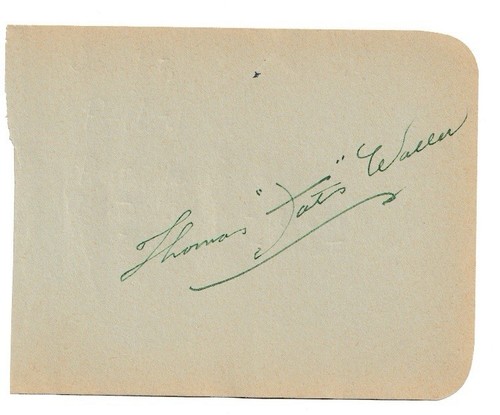 “FATS” THOMAS WALLER SIGNED AUTOGRAPH | eBay