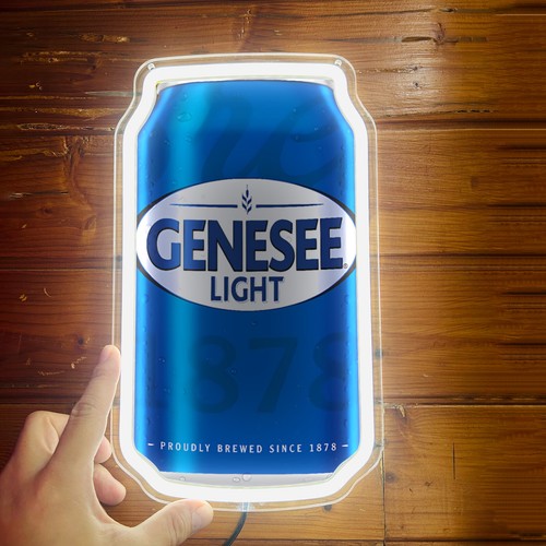 Genesee Light Can Gift Beer Bar Bedroom Neon Sign Light Art Wall Decor ...