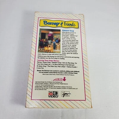 Vintage Barney & Friends VHS Alphabet Soup | Grelly USA