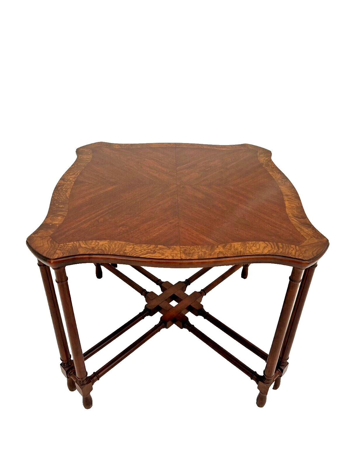 Pennsylvania House Eight Leg Square Table Banded Walnut Chippendale ...