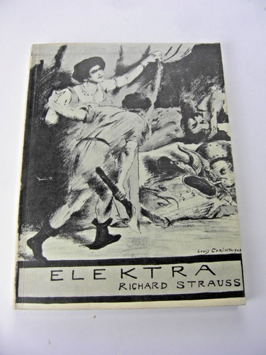Old Sheet Music Richard Strauss Elektra Klavierauszug Otto Singer ...
