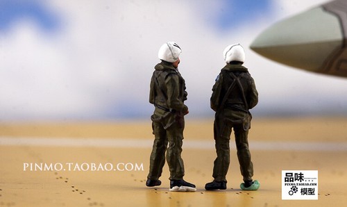 2pcs 1/72 Scale U.S. Fighter Pilot Painted Miniature Figure Models ...