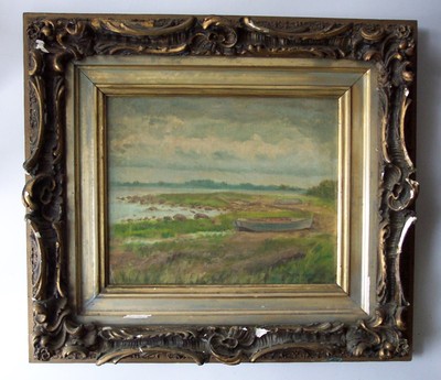SAMUEL WILSON FRAZER 1866-1954 Antique Oil Painting Signed Listed ...