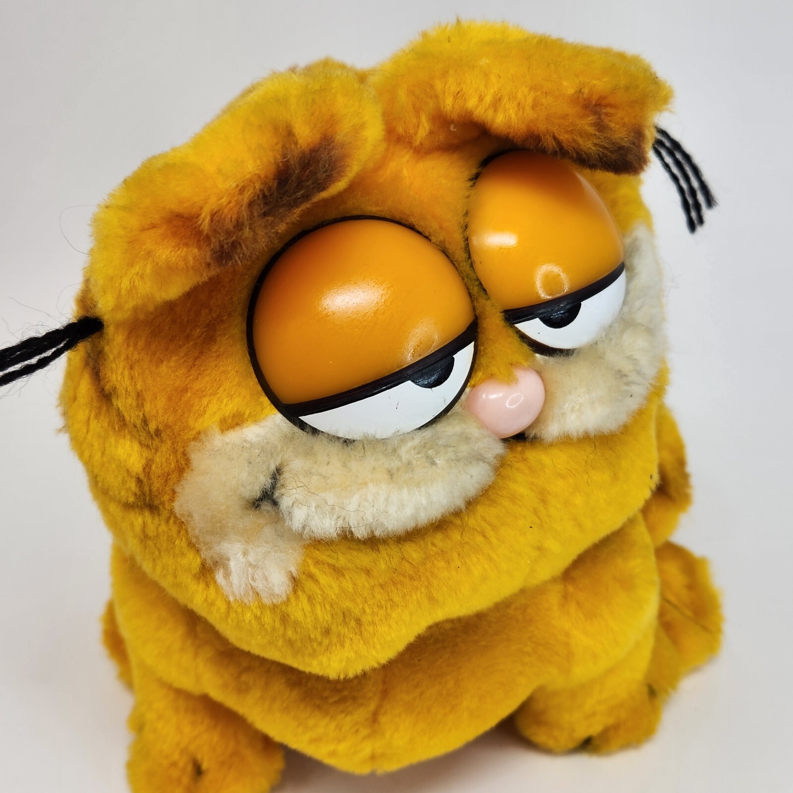 8" VINTAGE DAKIN GARFIELD SITTING ORANGE CAT STUFFED ANIMAL PLUSH TOY ...