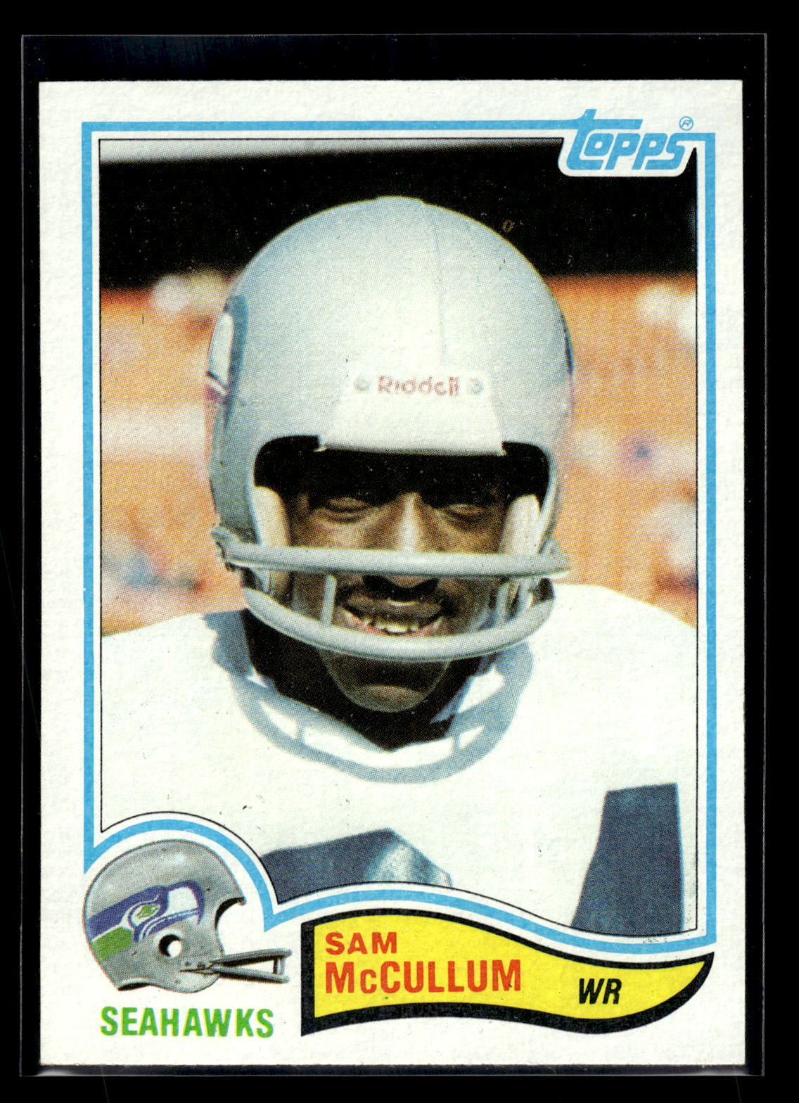 1982 Topps Football #251 Sam McCullum "Set Break" Mint Seattle Seahawks ...