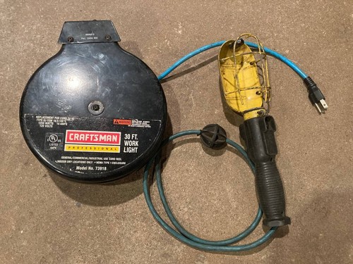 Vintage Sears Craftsman Model 73918 Retractable Shop Work Light with ...