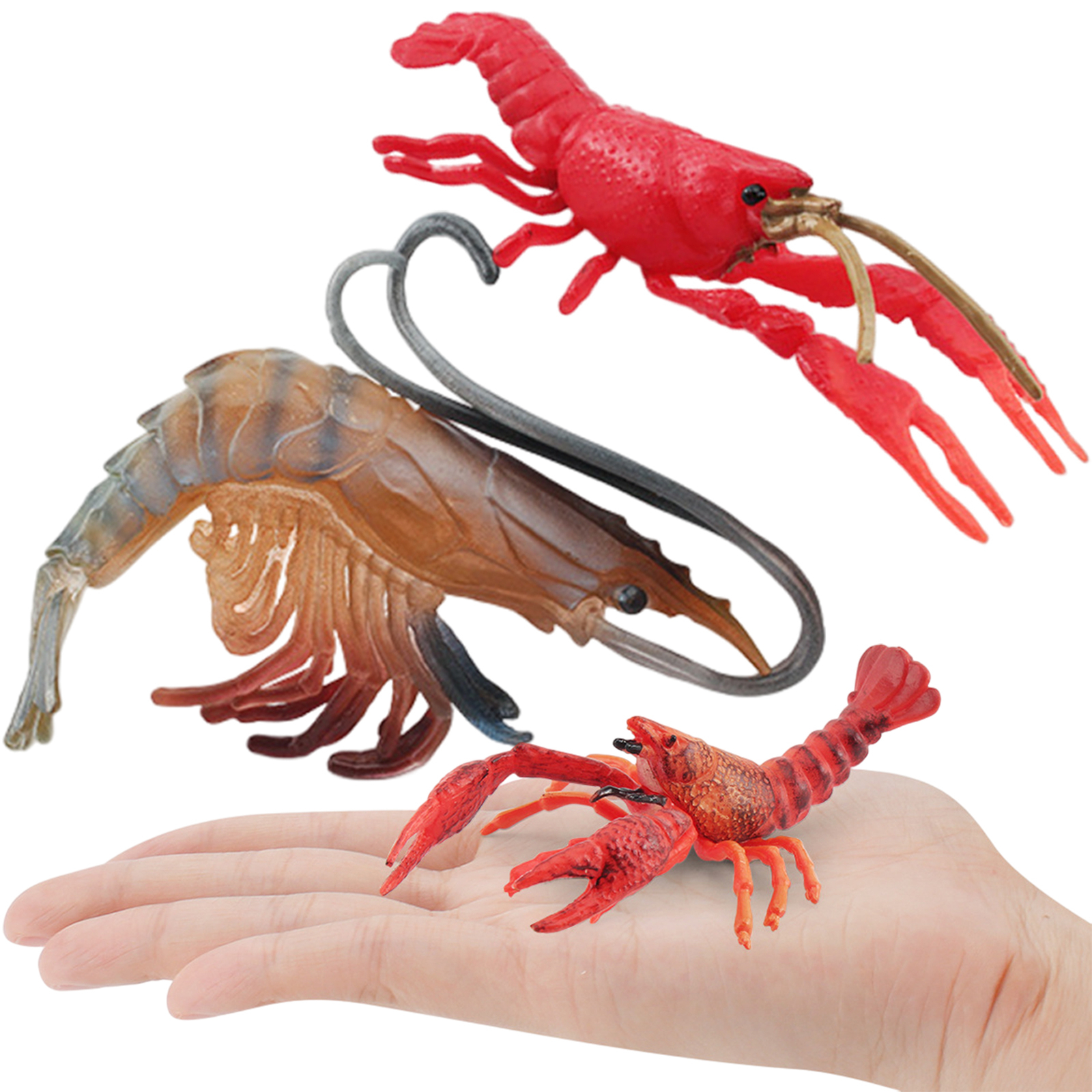 Lobster Figurine Simulation Model Birthday Palaemon Artificial Crayfish ...