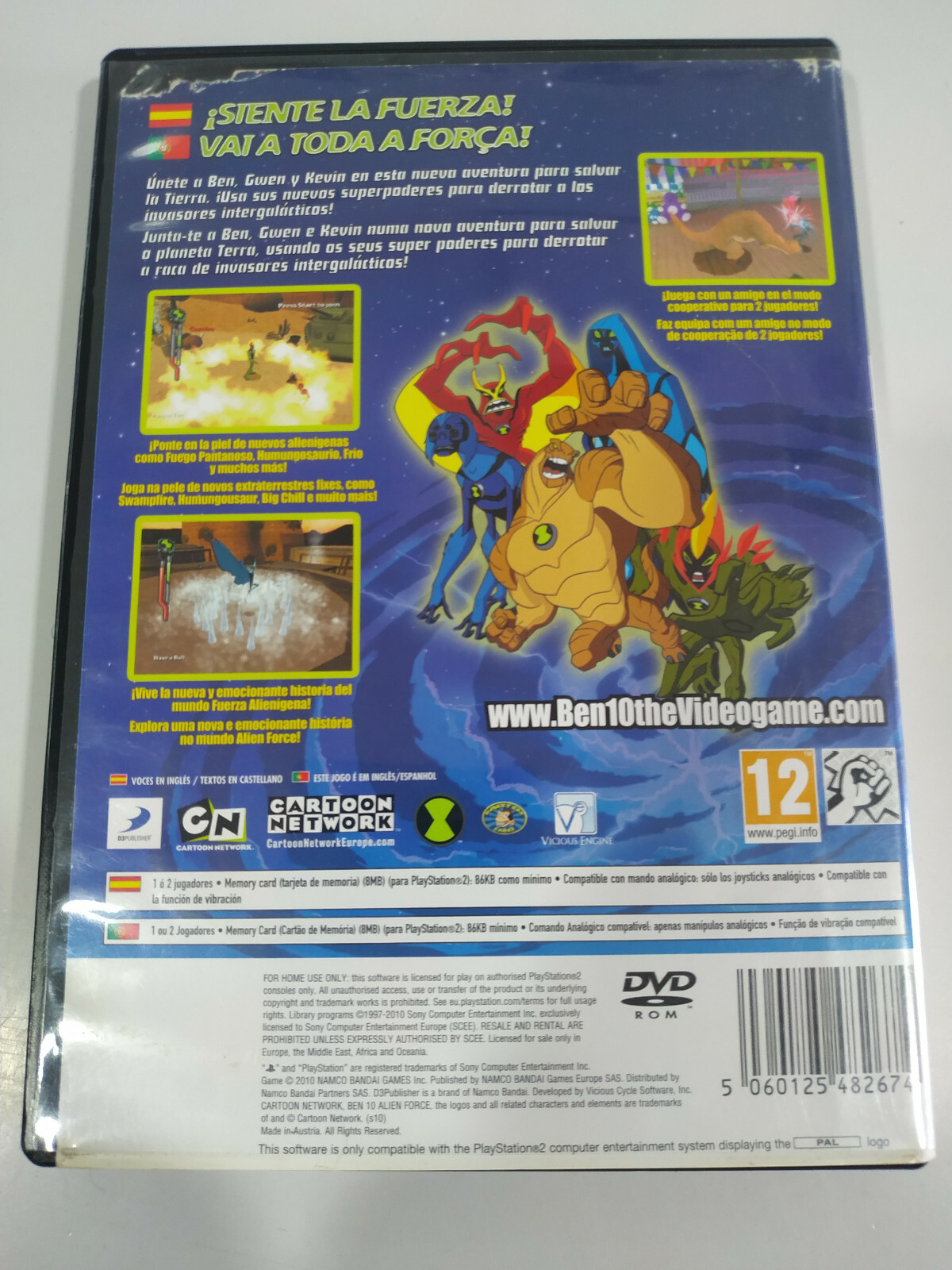 BEN 10 Alien Force D3 - PLAYSTATION 2 juego para Ps2 - 3T | eBay