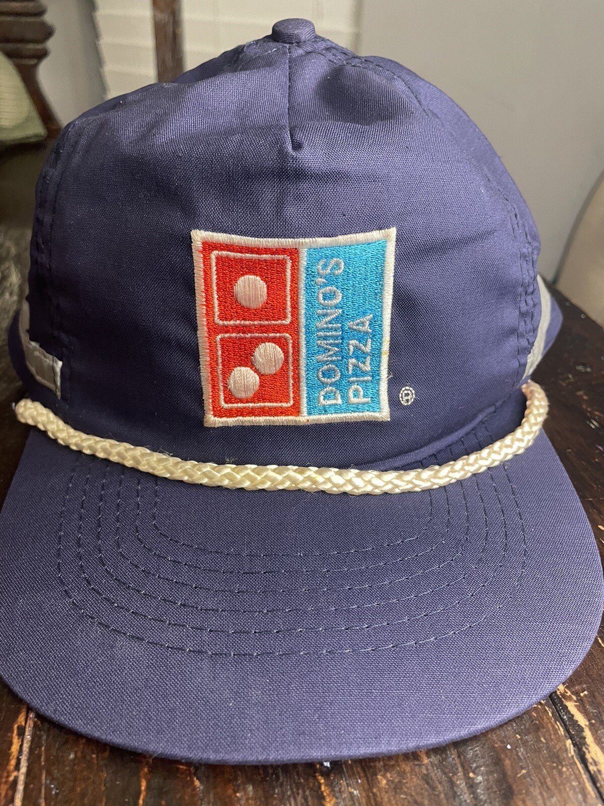 Vintage Dominos Pizza Logo Trucker Snapback Hat Cap R… - Gem