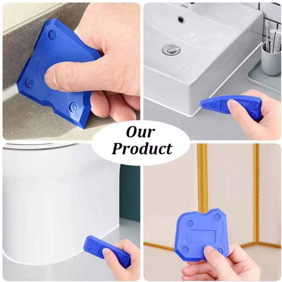 SILICONE CAULK Sealant Spreader Profile Applicator TILE GROUT FUGUE ...