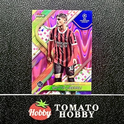 MATTIA LIBERALI RC /250 PINK LAVA REFRACTOR TOPPS FINEST UEFA 2024-25 ...