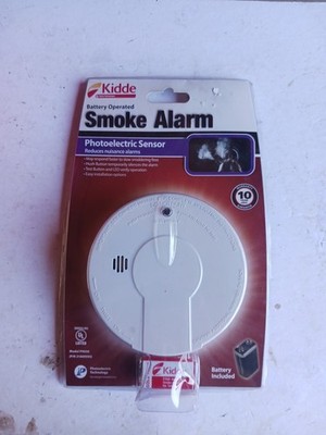 Kidde Smoke Alarm Photoelectric Sensor P9050 Kitchen Home 9V Battery ...