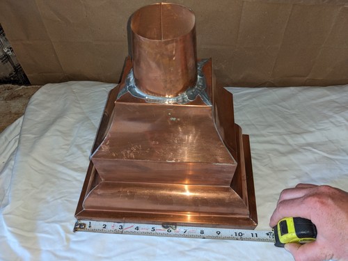Lot Of 3 Custom Copper Conductor Leader Head Scupper Box 11x6.5 ...