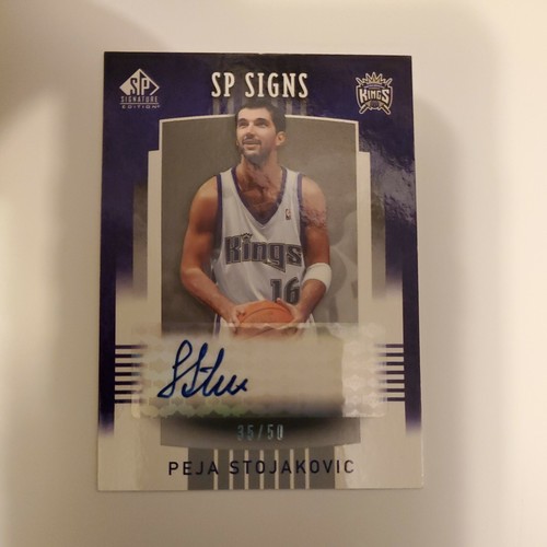 Peja Stojakovic 2004-05 SP Signature Edition SP Signs Autograph 35/50 ...