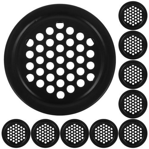 10 Pcs Black Breathable Mesh Cover Stainless Steel Roof Vent Disc Vents ...