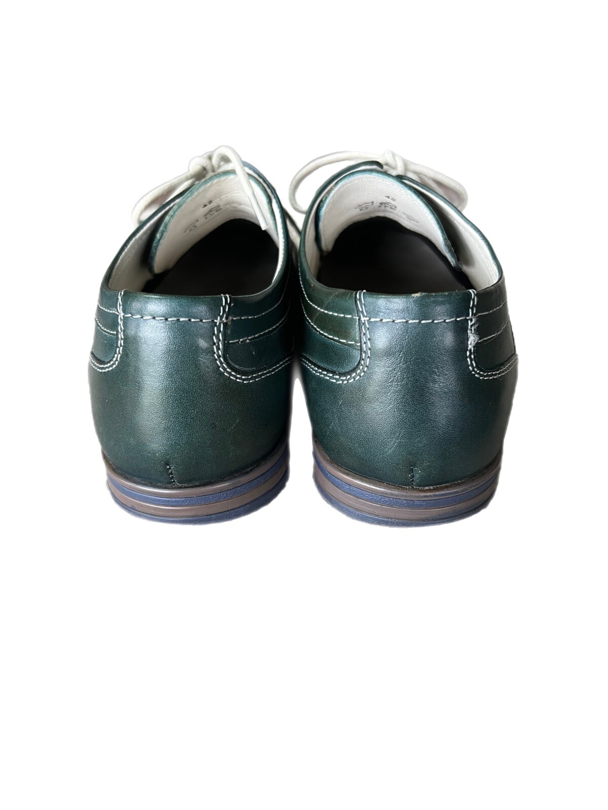 Rare AM Shoe Company Men’s Green Leather Oxford Dress… - Gem