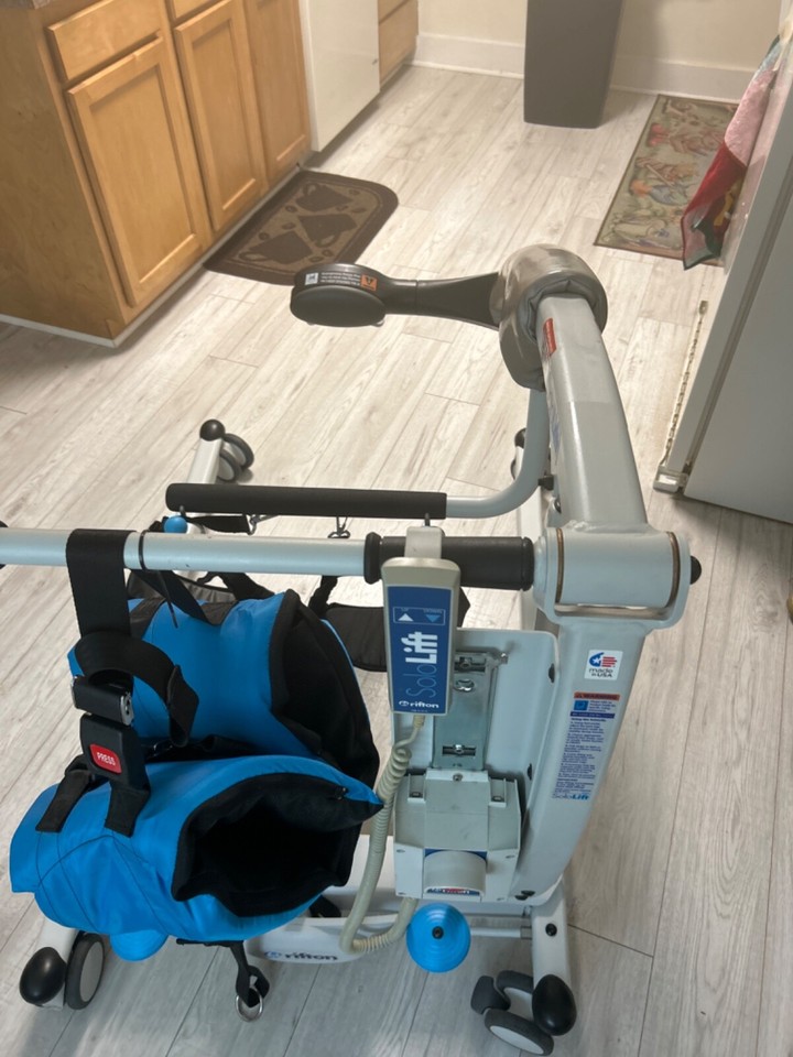 sololift, This is a Rifton solo lift for an injured person learning how ...