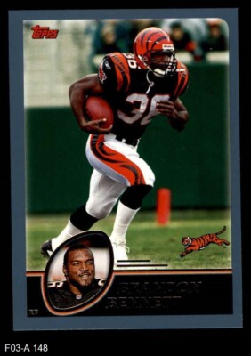 2003 Topps #148 Brandon Bennett Bengals South Carolina 8 - NM/MT | eBay