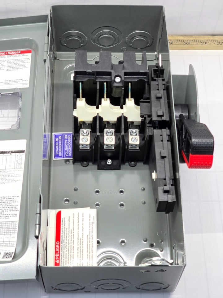 NEW SQUARE D VISIPACT 30 AMP NON-FUSED SAFETY DISCONNECT SWITCH 600V 3P ...
