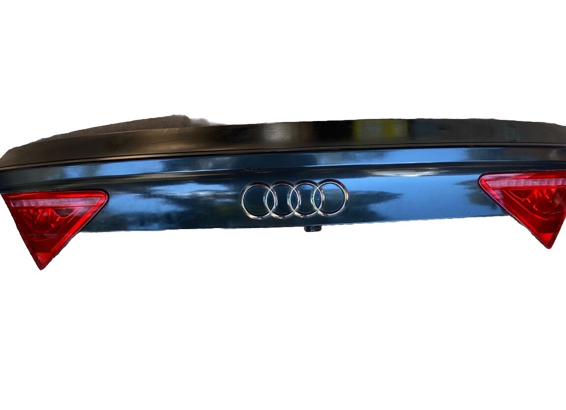 ☑️ 12-18 AUDI A7 RS7 4G8 REAR TRUNK LID DECK W/ SPOILER & CAMERA ...