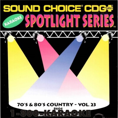 SOUND CHOICE KARAOKE 70s & 80s COUNTRY v. 23 cdg CD+G SC8604 RARE DISC ...