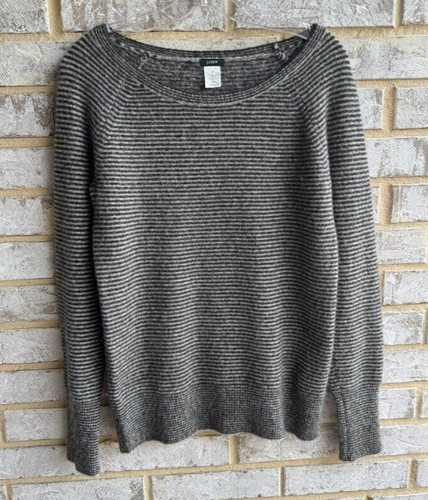 J. Crew Merino Wool/Alpaca Blend Long Sleeve Striped Sweater Women's ...