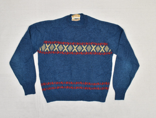 Jantzen Men's Pullover Sweater Crew Neck VTG Size L Tumblespun USA ...