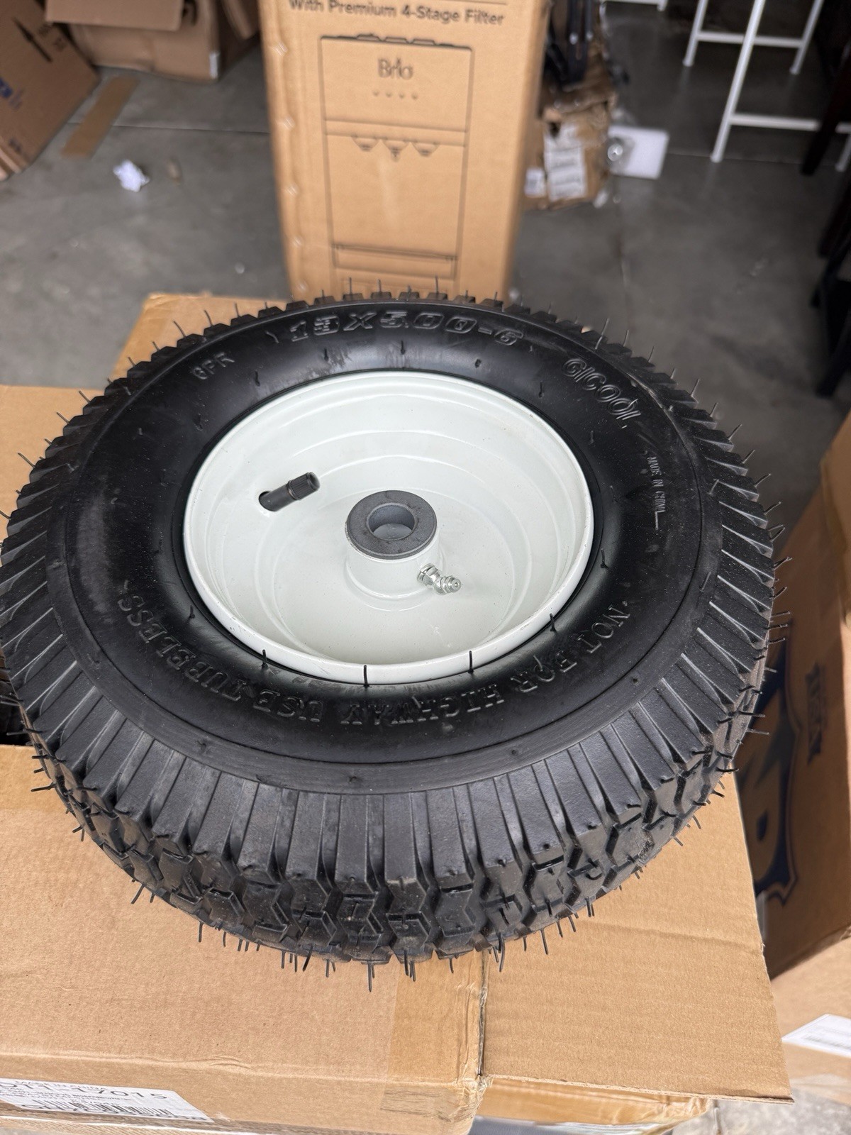 13x5.00 6 NHS Lawn Mower Tire and Wheel -(1-wheel) | eBay