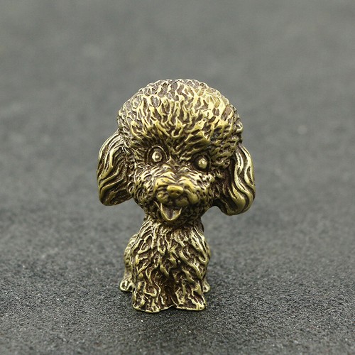 Brass Teddy Dog Figurine Small Statue Home Ornaments Animal Figurines ...