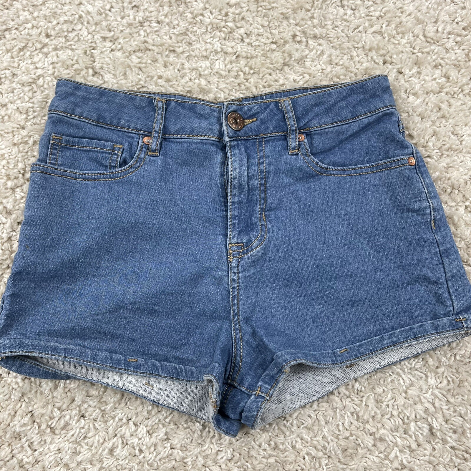 Bullhead denim super high rise shorty size 5 junior w… - Gem