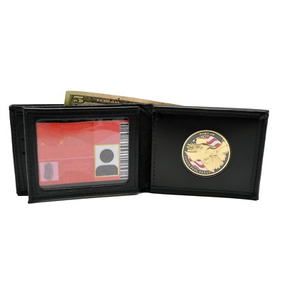 Perfect Fit Bifold Challenge Coin Holder Wallet Credit Card Flip Out ...
