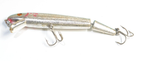 Vintage Cotton Cordell 5" Red Fin Jointed Bass Musky Pike Jerkbait ...