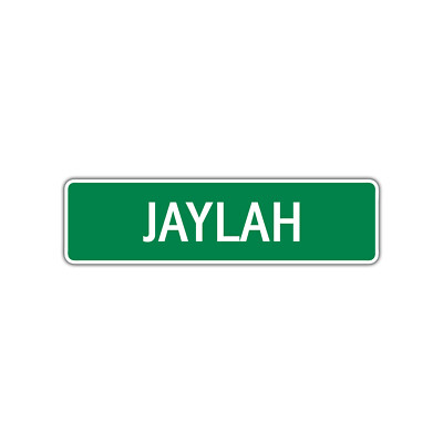 Jaylah Girls Name Letter Printed Label Art Decor Novelty Aluminum Metal ...