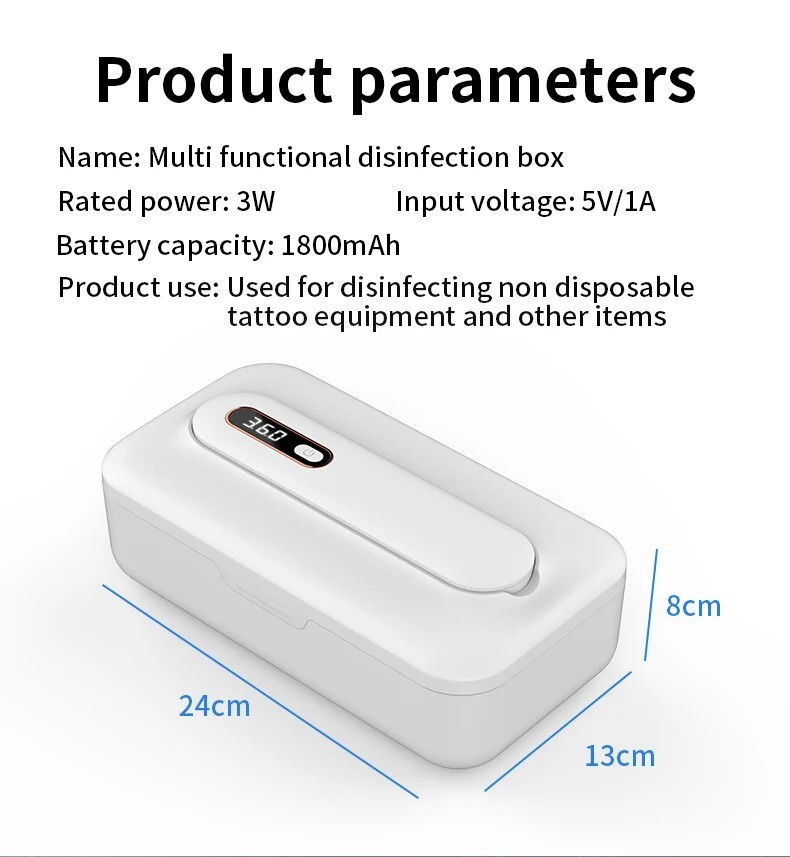 Multifunctional UV Disinfection Sterilization Box for Tattoo Machine ...
