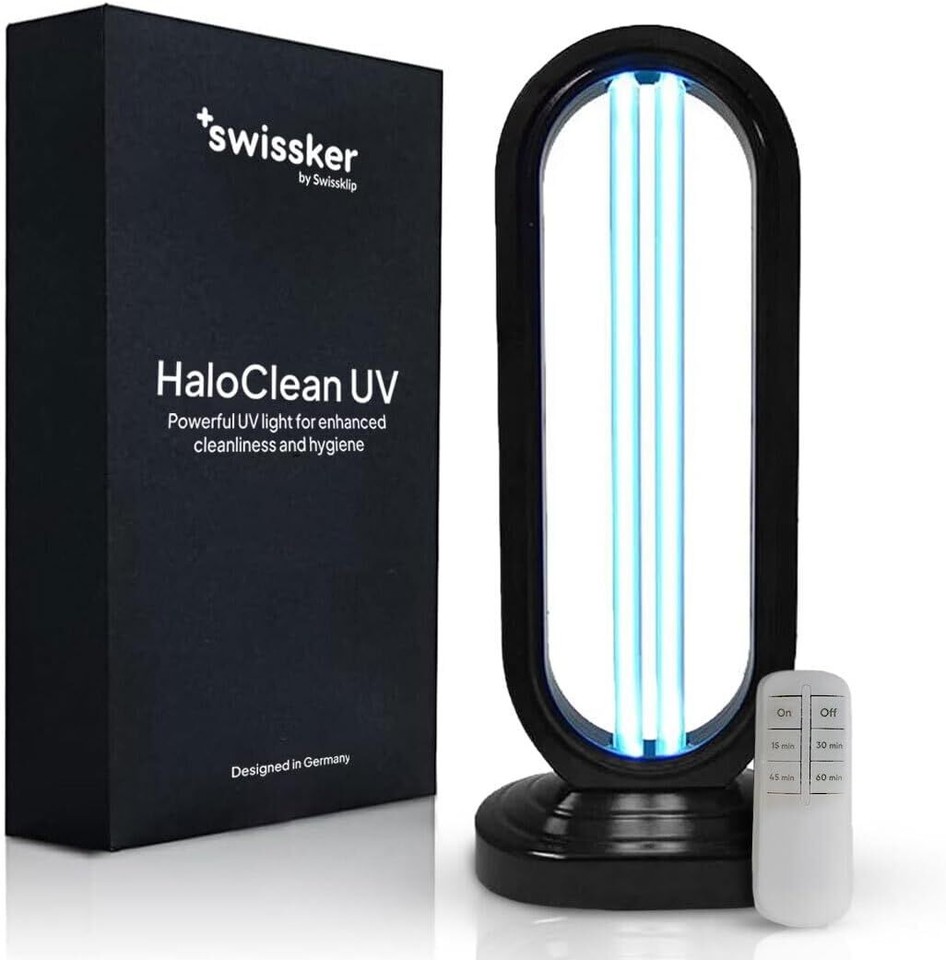 Swissklip HaloClean UV Original Home Disinfection Device Dust Mites ...