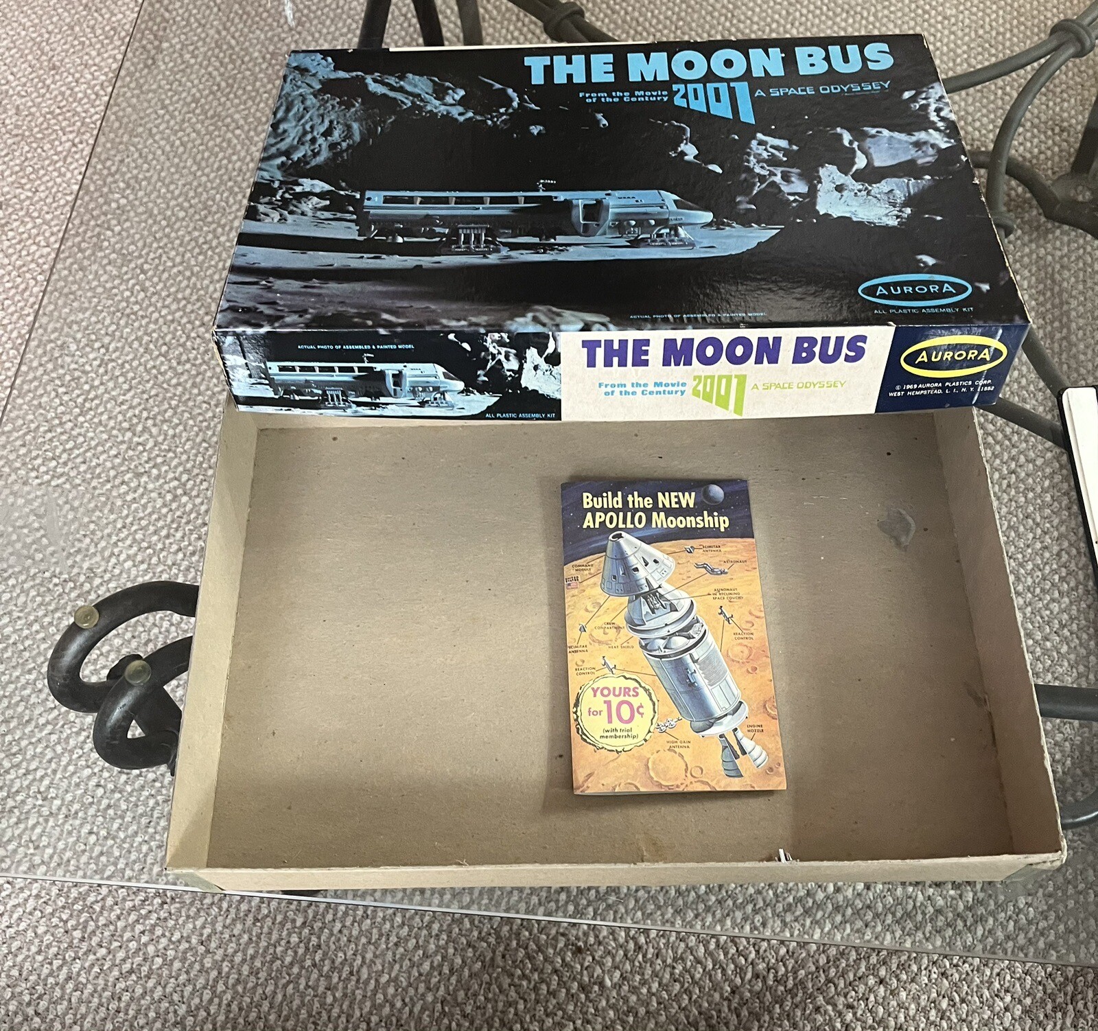 Vintage Aurora 1969 The Moon Bus 2001 Space Odyssey 829-250 Box Only ...
