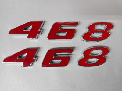 CHEVROLET 468 STROKER ENGINE ID FENDER HOOD SCOOP QUARTER TRUNK EMBLEMS ...