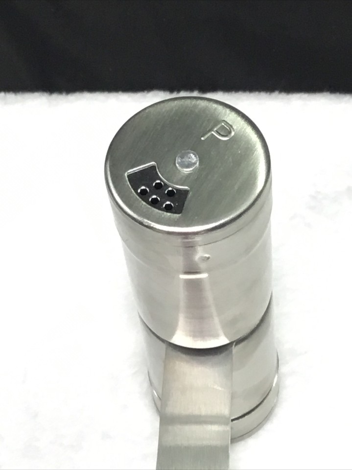 Jim Beam Gavel Style Stainless Steel Silver/Black Modern Salt and ...